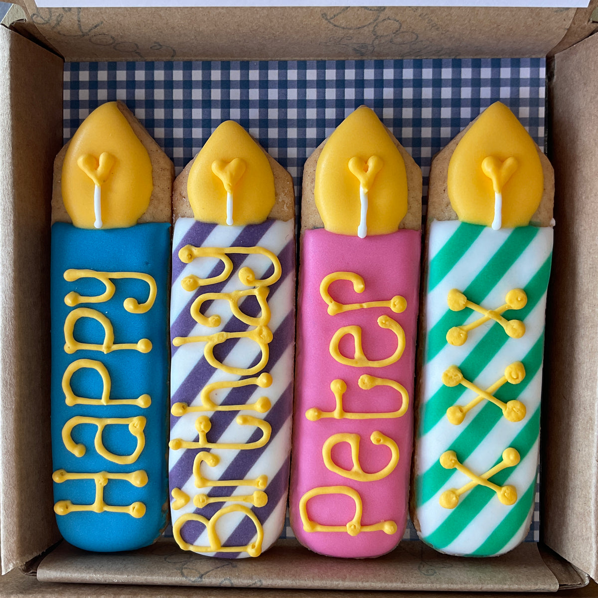 Birthday Candles Cookie Card - Little Box of Joy – CookieDoodleDoo