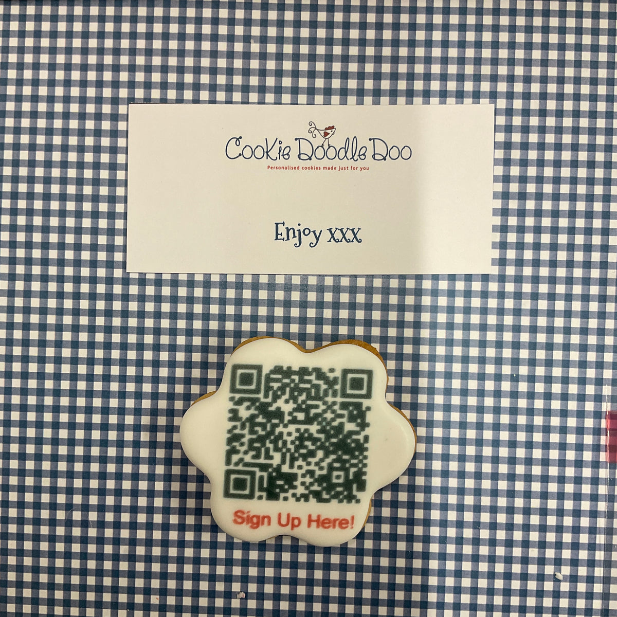 QR Code Cookie Campaign Corporate cookies – CookieDoodleDoo