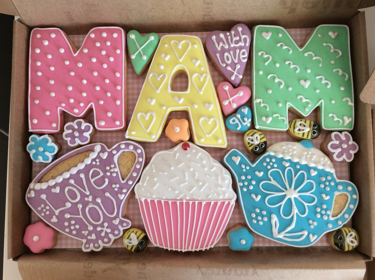 Mam - Tea themed Cookie Box (Large) – CookieDoodleDoo